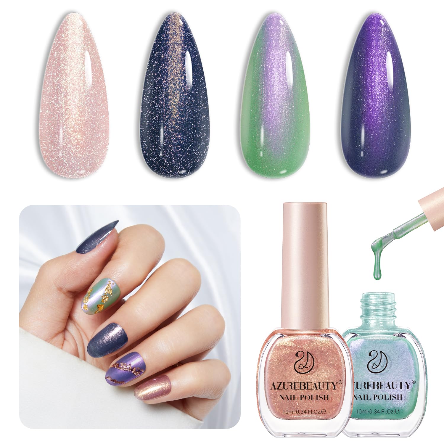 Top 10 Holographic Nail Polishes (+ Press On Nails) That Outshine ...