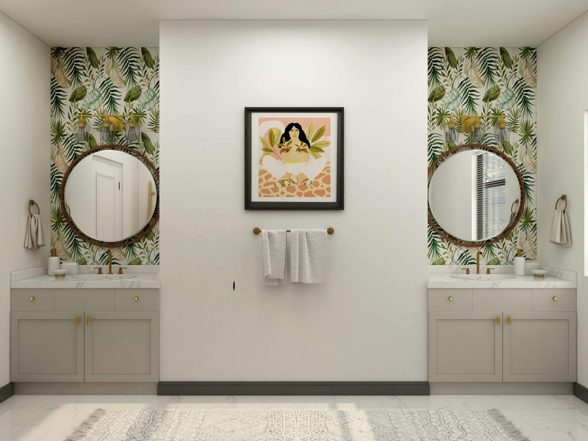 12 Bathroom Wallpaper Ideas For An Inspiring Space - Happy & Spice